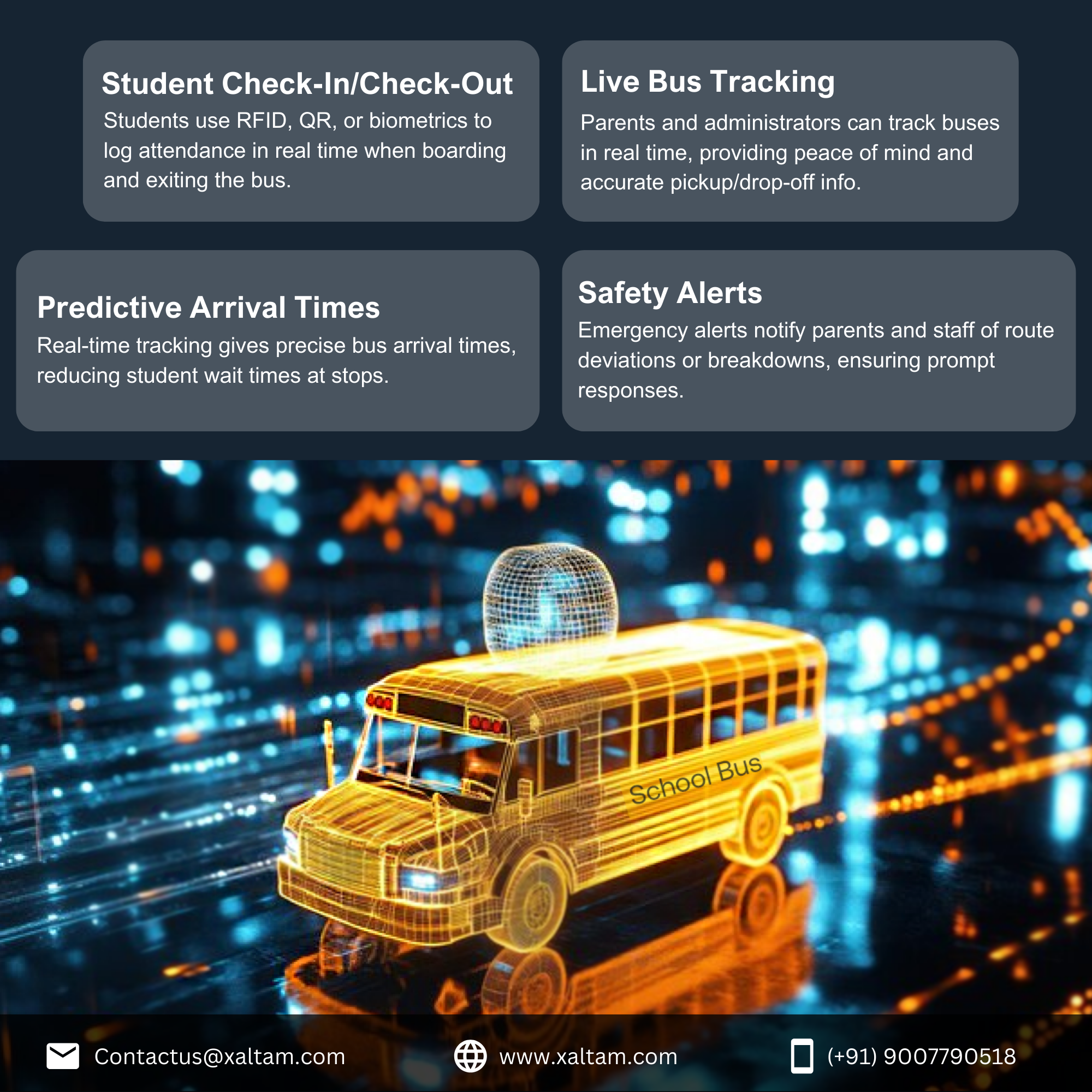 Smart School Bus Fleet Management & Tracking Software